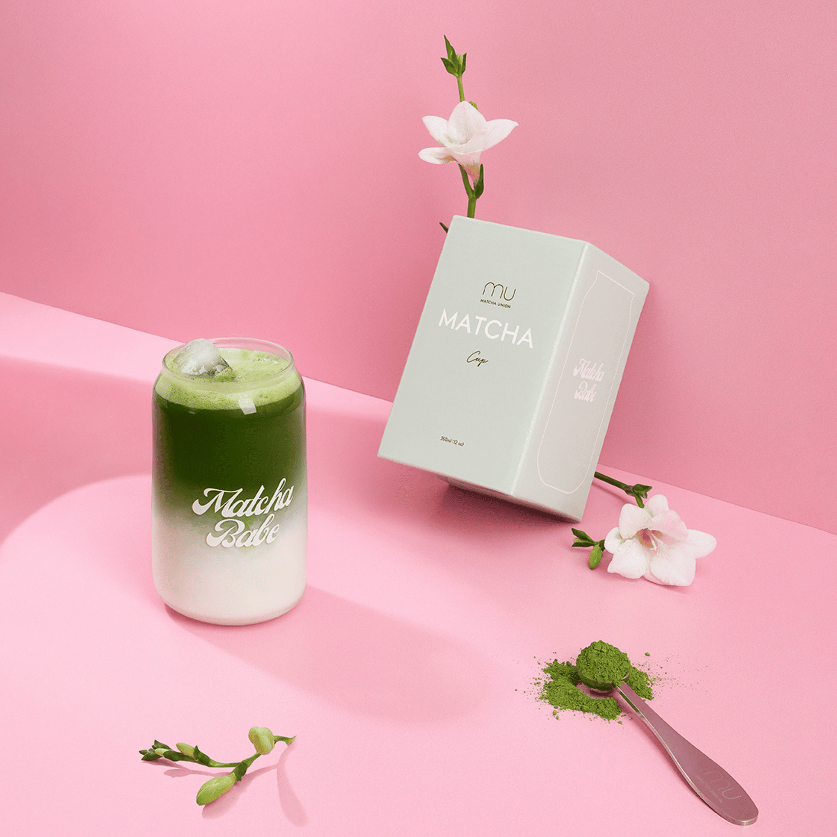 Matcha Babe Glass - Stylish Iced Matcha Drinking Glass | Matcha Union